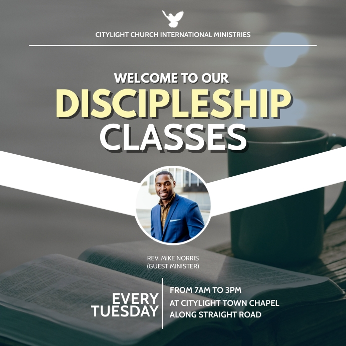 discipleship classes flyer design Template | PosterMyWall
