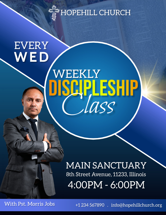 discipleship classes flyer Template | PosterMyWall