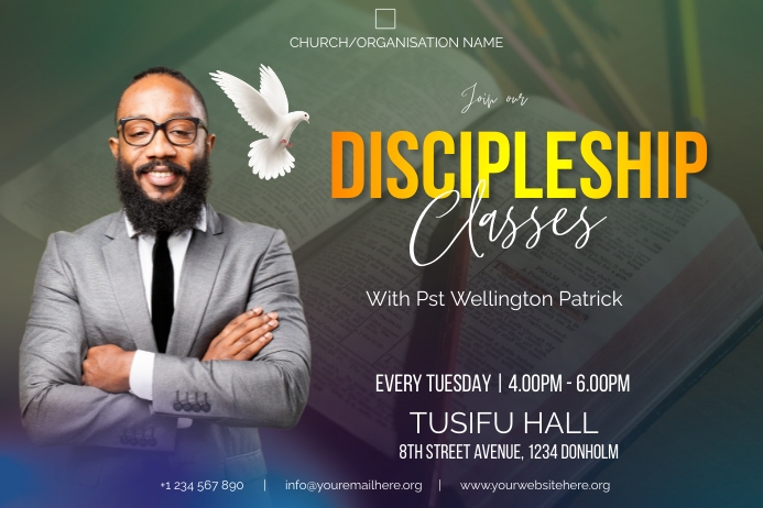 DISCIPLESHIP CLASSES FLYER Template | PosterMyWall