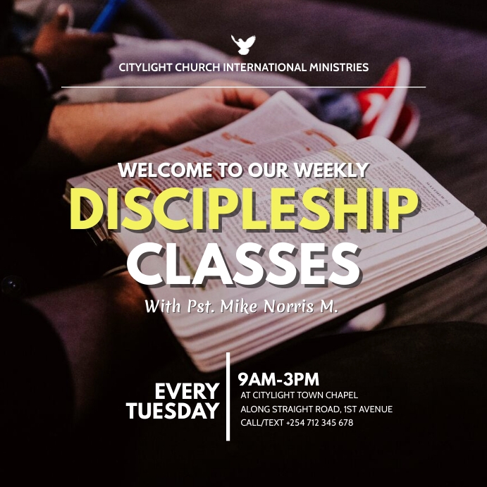 discipleship classes flyer design Template | PosterMyWall