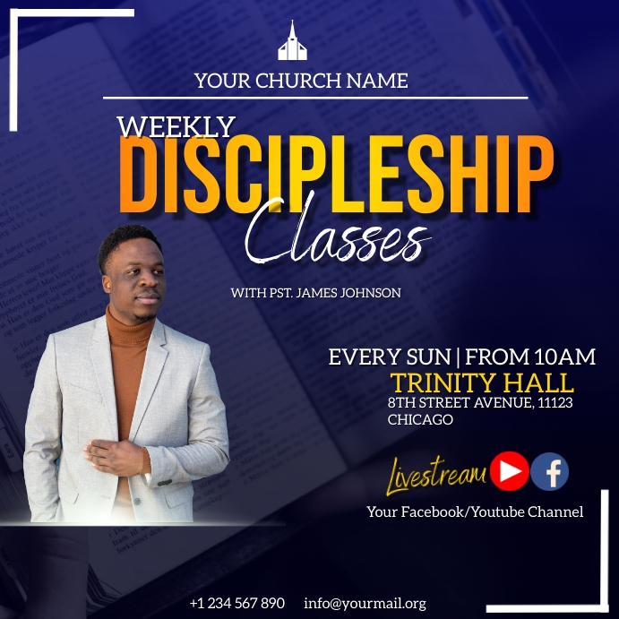 Copy of discipleship classes flyer | PosterMyWall