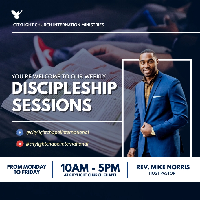 discipleship classes flyer template | PosterMyWall