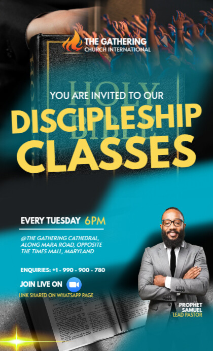Discipleship Classes Poster Template | PosterMyWall