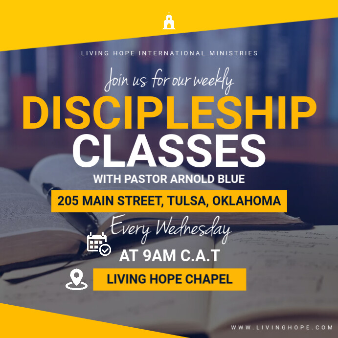 Copy of Discipleship classes poster | PosterMyWall