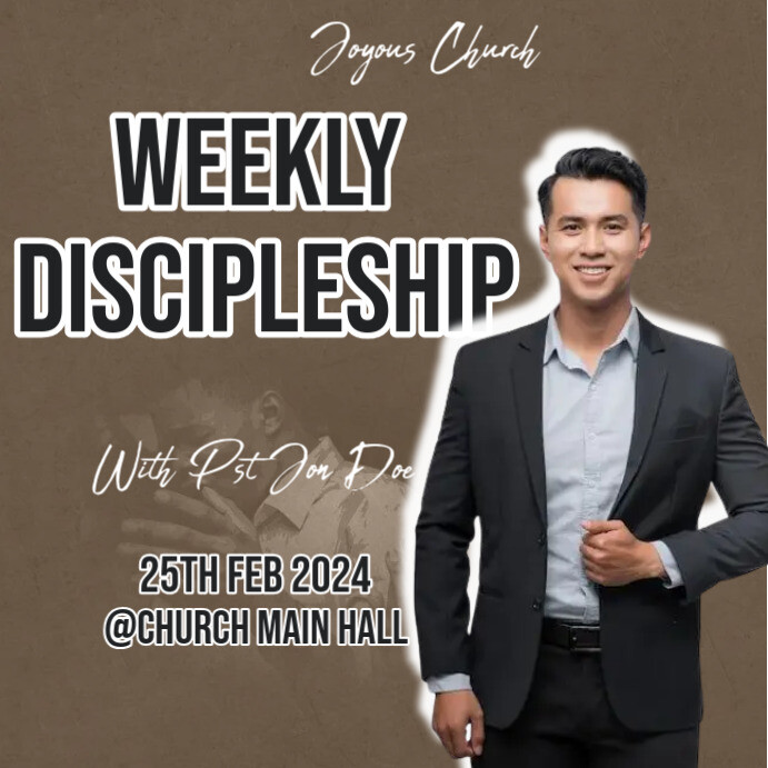 discipleship Templat | PosterMyWall