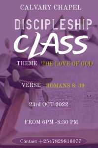 Discipleship Class Template | PosterMyWall