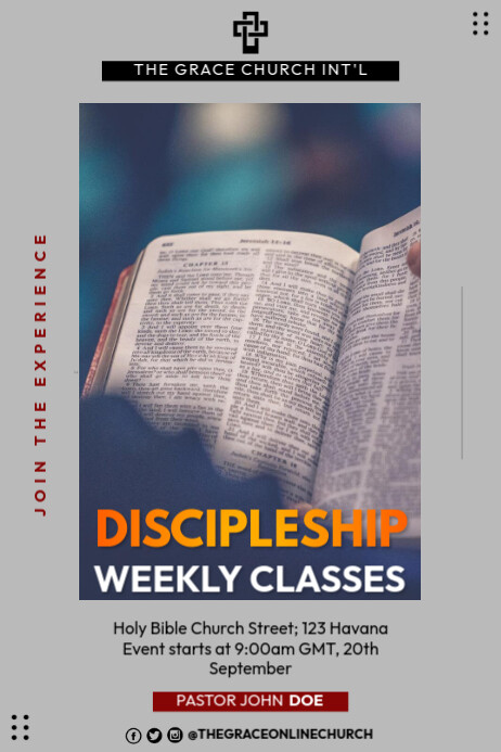 Copy of discipleship service | PosterMyWall