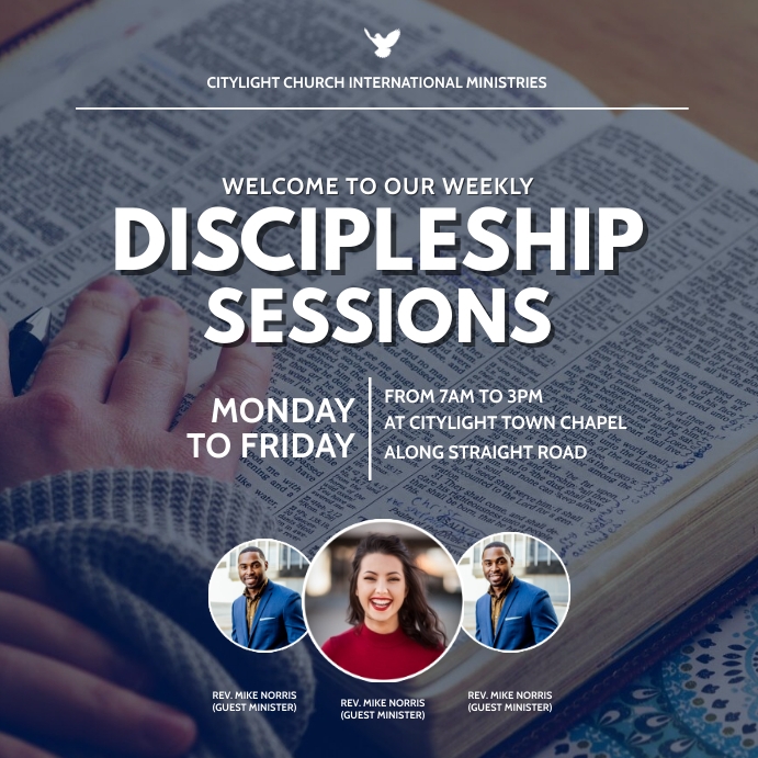 Folleto de Plantilla de Volante de Sesiones de Discipulado de ...