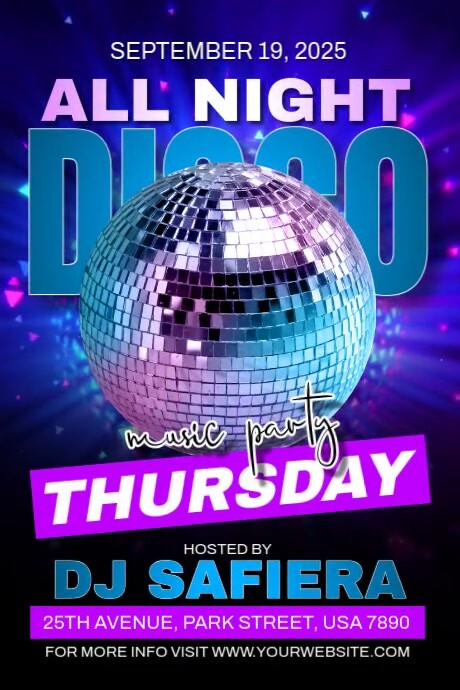 Disco Ads Template | PosterMyWall