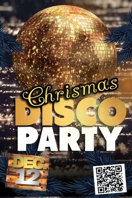 Copy of Disco Christmas Party | PosterMyWall