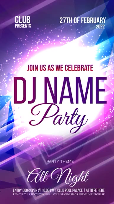 Disco Template | PosterMyWall