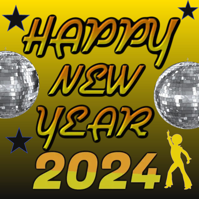 Plantilla de Disco New Year | PosterMyWall