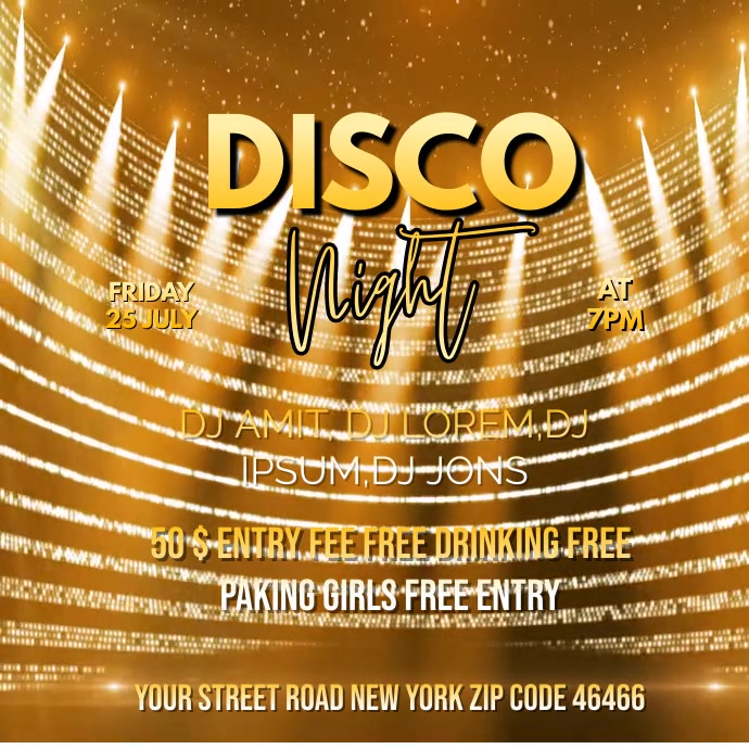 DISCO NIGHT CLUB PARTY INSTAGRAM STORY TEMPLA Template | PosterMyWall