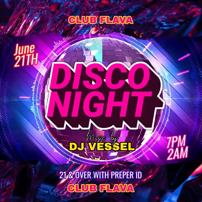 Copy of Disco Night | PosterMyWall