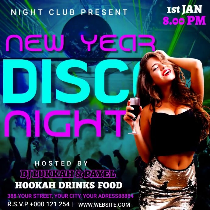 disco night /musical night/event night Template | PosterMyWall