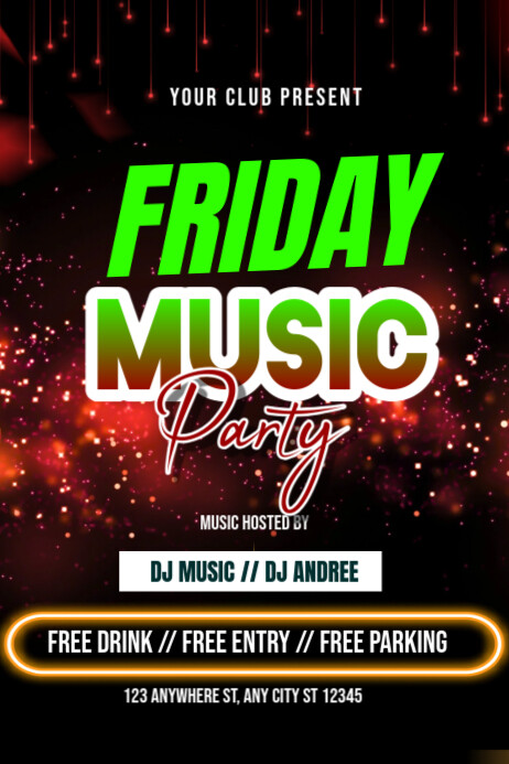 disco night party Template | PosterMyWall