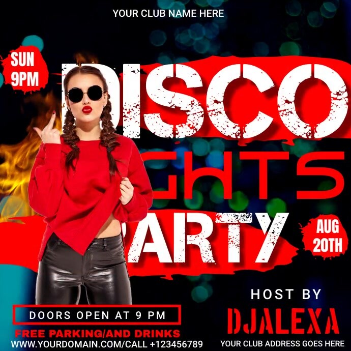 disco nights/club party/event night Template | PosterMyWall