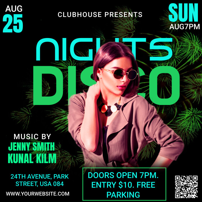 Plantilla de Disco party/adult party/pob night/club party | PosterMyWall