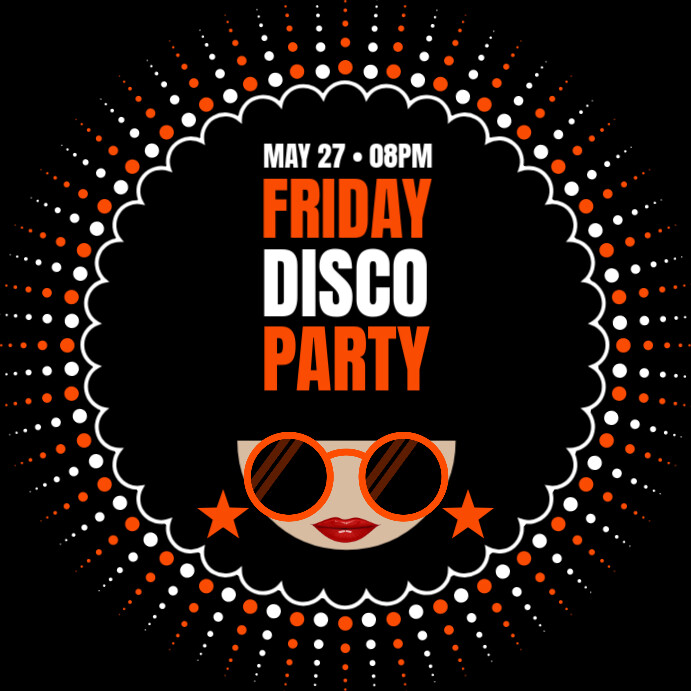 DISCO PARTY BANNER | PosterMyWall