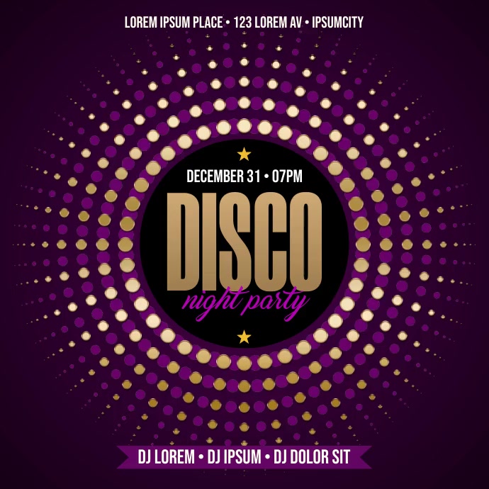 Copy of DISCO PARTY BANNER | PosterMyWall