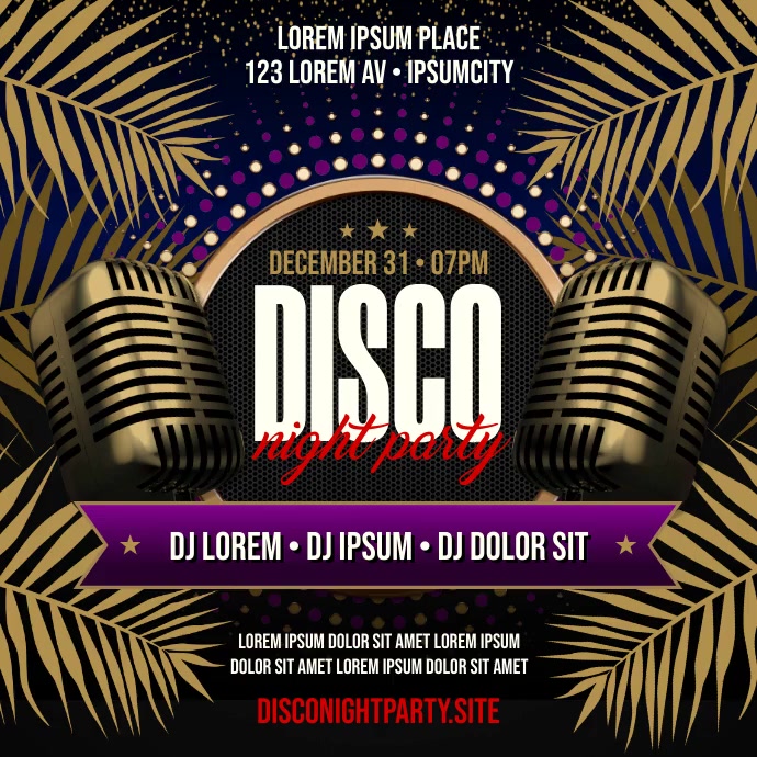 Copy of DISCO PARTY BANNER | PosterMyWall
