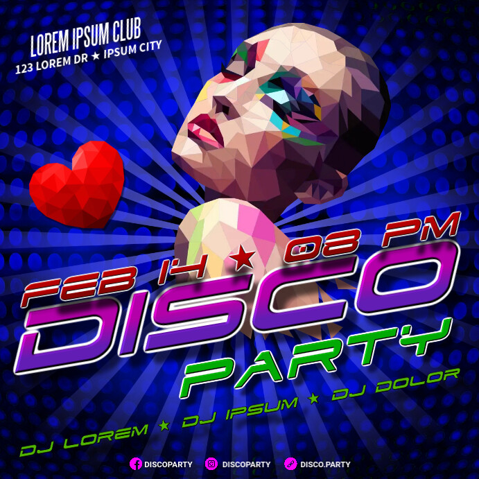 Copy of DISCO PARTY BANNER | PosterMyWall
