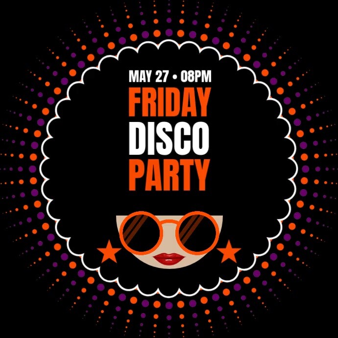 DISCO PARTY BANNER Template | PosterMyWall