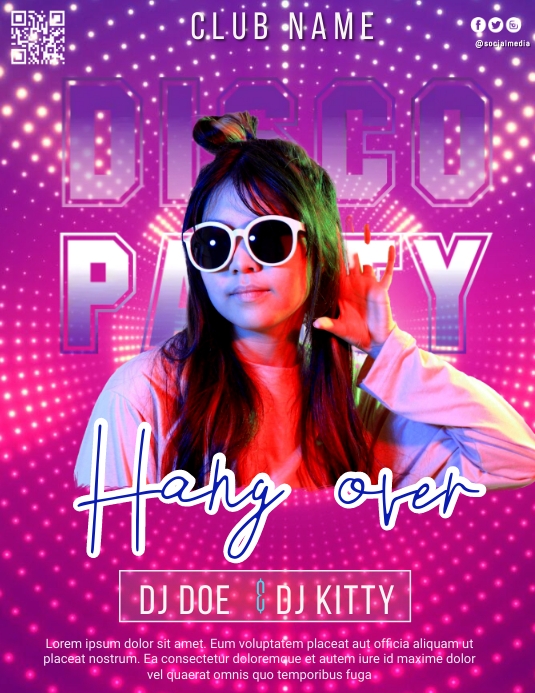 Disco Party Design Template | PosterMyWall