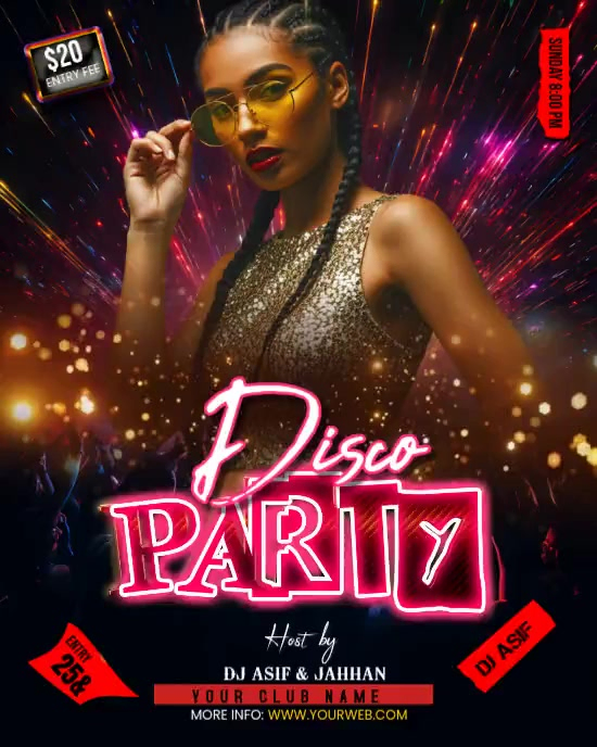 disco party Template | PosterMyWall