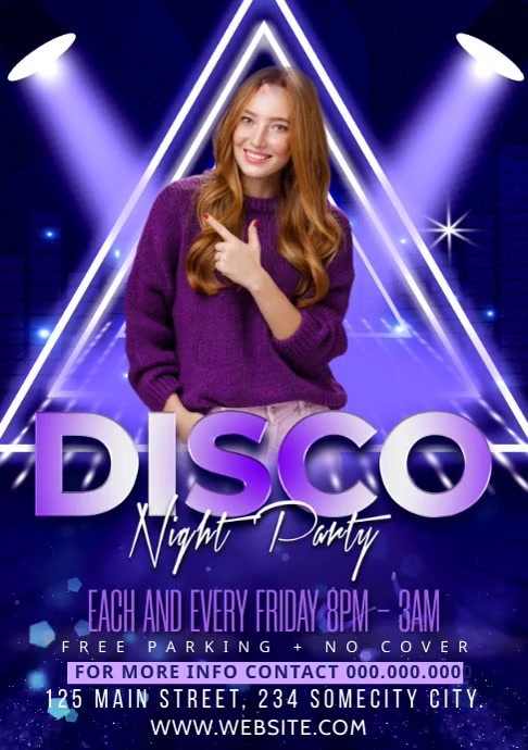 DISCO PARTY Template | PosterMyWall
