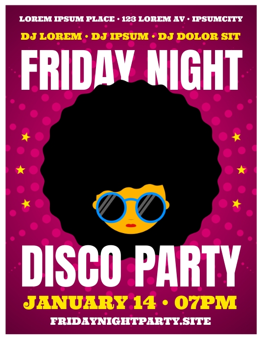 DISCO PARTY FLYER Template | PosterMyWall