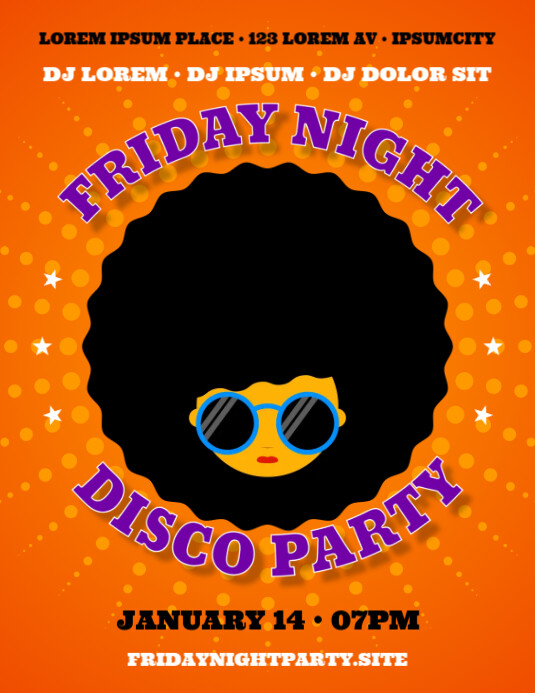 DISCO PARTY FLYER Template | PosterMyWall