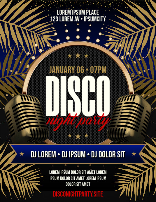 DISCO PARTY FLYER Template | PosterMyWall