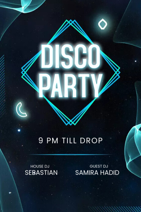 Disco Party Poster Template | PosterMyWall