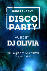 Disco Party Poster Template | PosterMyWall