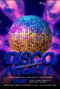 Disco Party Flyer Template | PosterMyWall