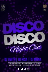 Disco Night Video Poster Template | PosterMyWall