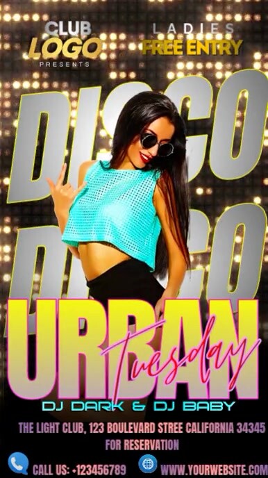 Copy of Disco Urban Party Tuesday | PosterMyWall