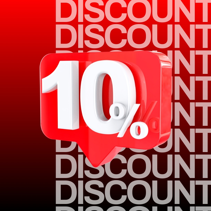 Discount 10% off Template | PosterMyWall