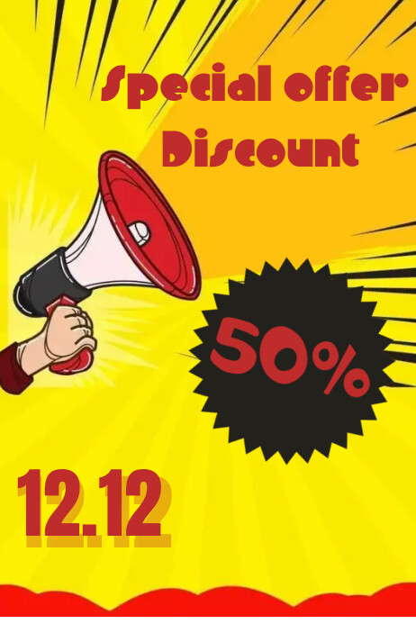 Discount 12.12 Template | PosterMyWall