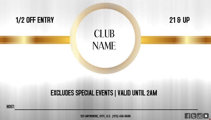 DISCOUNT CARD Template PosterMyWall discount-card-template-postermywall