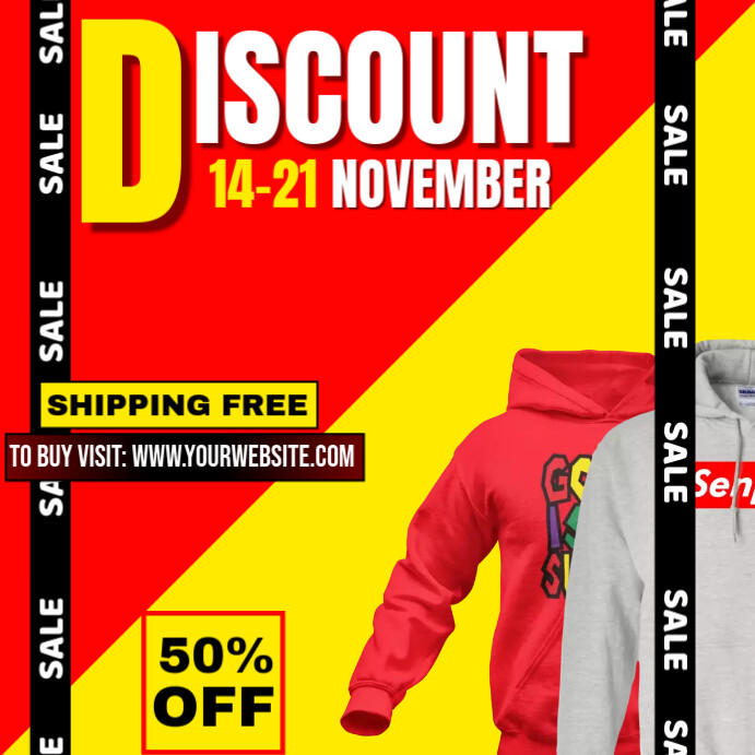 DISCOUNT SALE Template | PosterMyWall