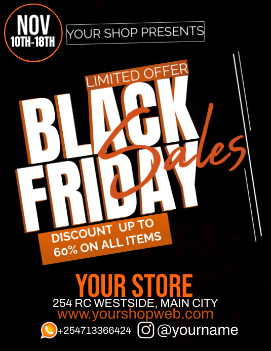 Discount sale flyer Template | PosterMyWall