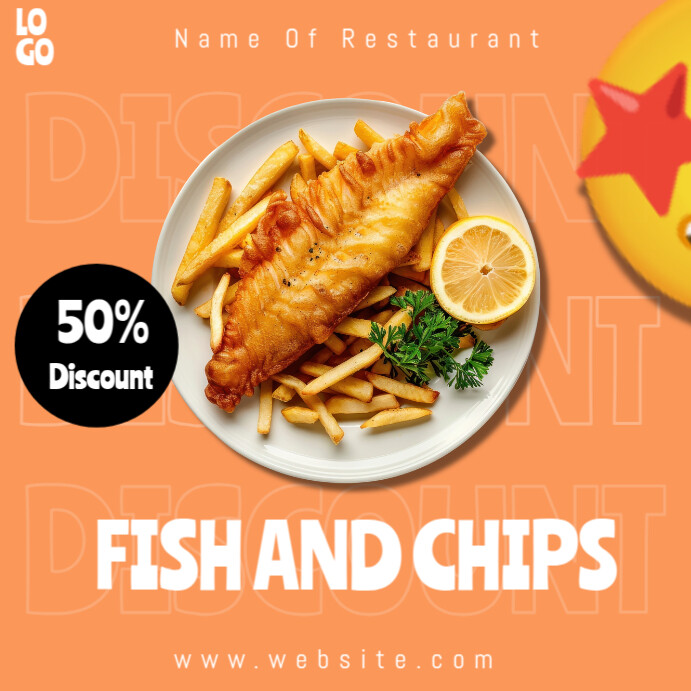 Discount sale restaurant post ads Template | PosterMyWall