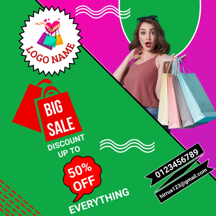 Copy of discount sale shopping flyers | PosterMyWall