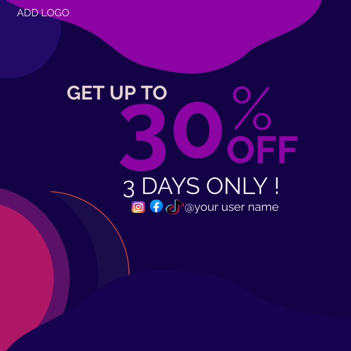 Plantilla de Discount Sales flyer customizable | PosterMyWall