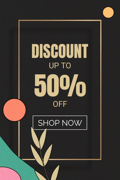Copy of DISCOUNT UP TO 50% OFF | PosterMyWall