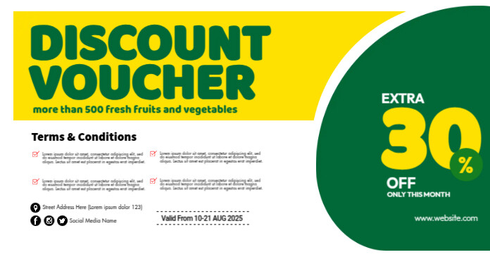 Copy of Discount Voucher Template | PosterMyWall