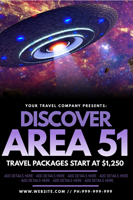 Copia de Discover Area 51 Poster | PosterMyWall