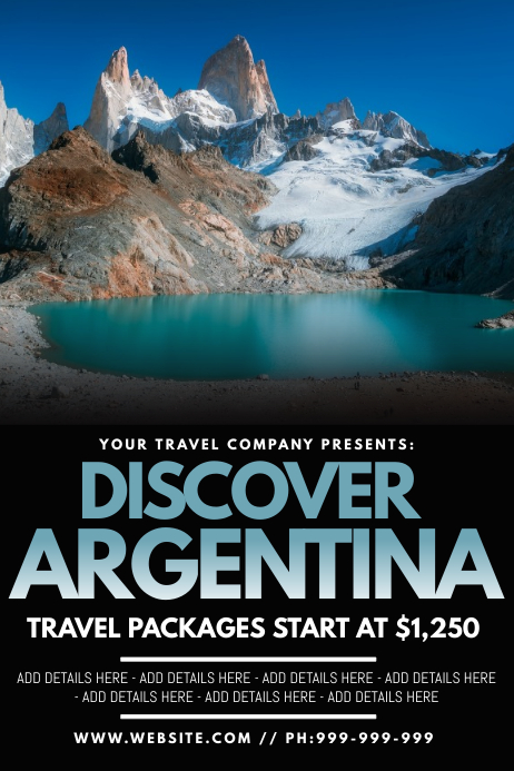 Copy of Discover Argentina Poster | PosterMyWall